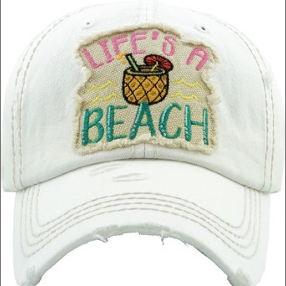 KBETHOS | Accessories | Lifes A Beach Washed Vintage Ballcap | Poshmark